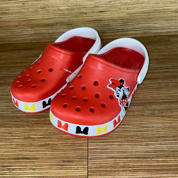 CROCS | Shoes | Crocs Crocband Disney Clog Minnie Mouse Red | Poshmark